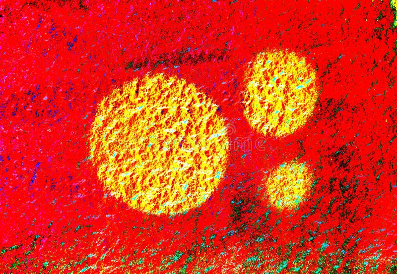 Three Circles of Different Sizes, Abstraction, Large Round Spots. Stock ...