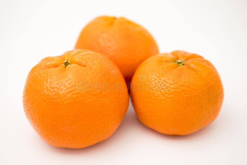 Three Citrus Fruit Against a White Background Stock Photo - Image of ...
