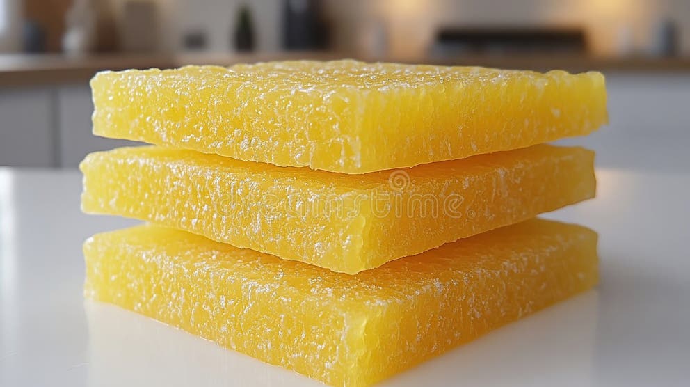 Three Citrus Squares Kitchen Counter Stock Illustration - Illustration ...