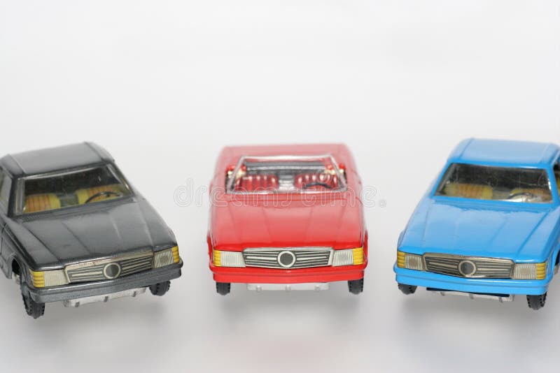 Three Classic Mercedes Toy Cars Front Picture. Image: 1828298