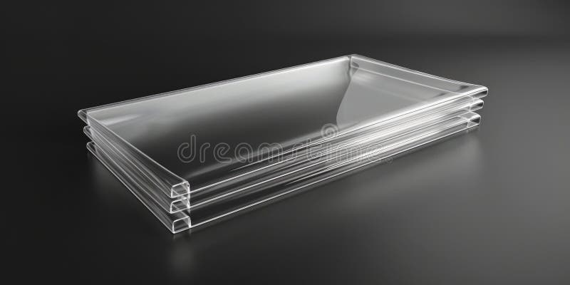 Three Clear Plastic Trays on a Table, Perfect for Organization and ...