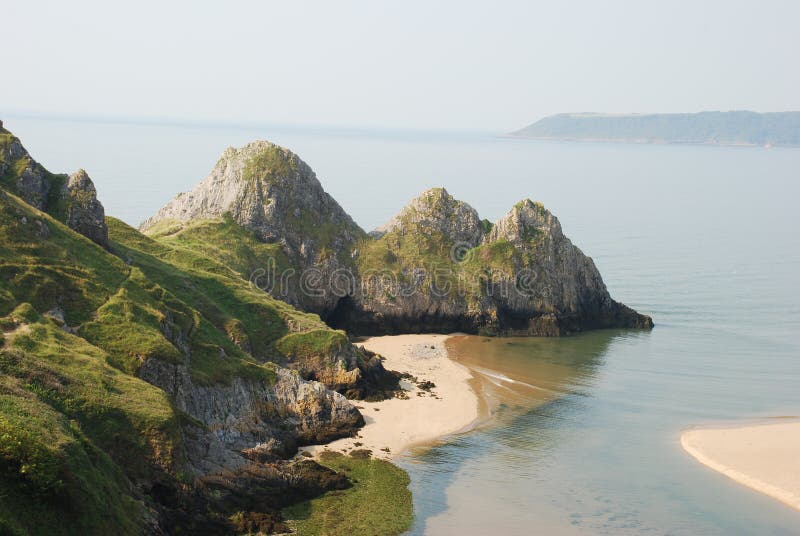 Three Cliffs Bay, Gower stock image. Image of rocky, outdoor - 26769491
