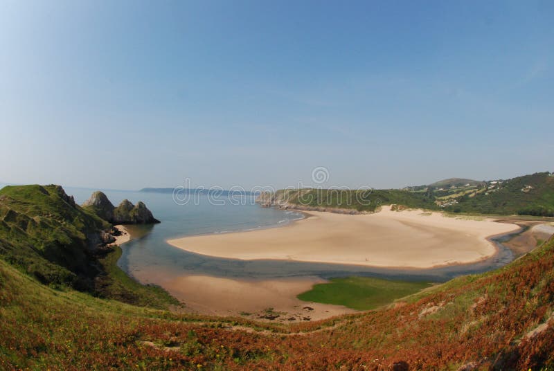 Three Cliffs Bay, Gower stock photo. Image of lifestyle - 26770562
