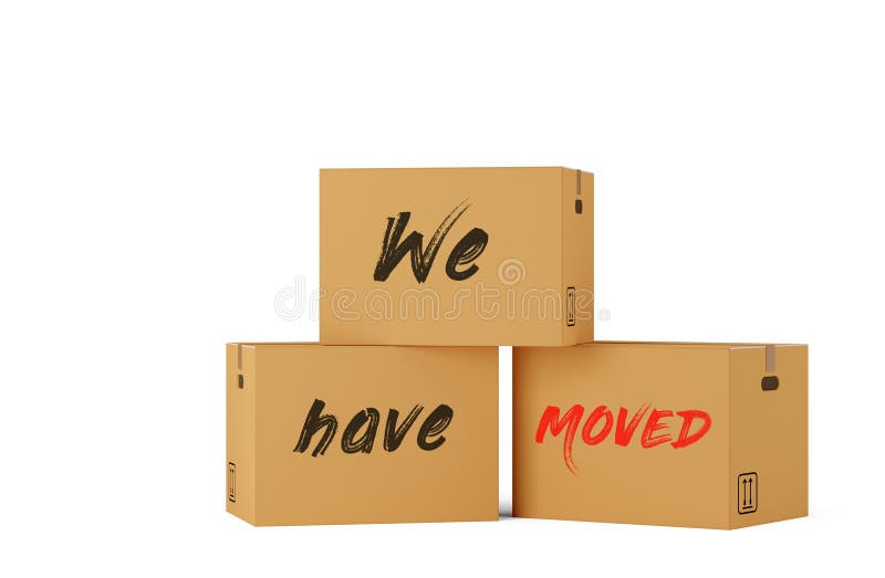 Cardboard Moving Box Illustration Stock Vector - Illustration of mail ...