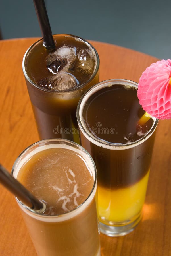 Three coffee cocktails stock image. Image of alcohol - 10454835