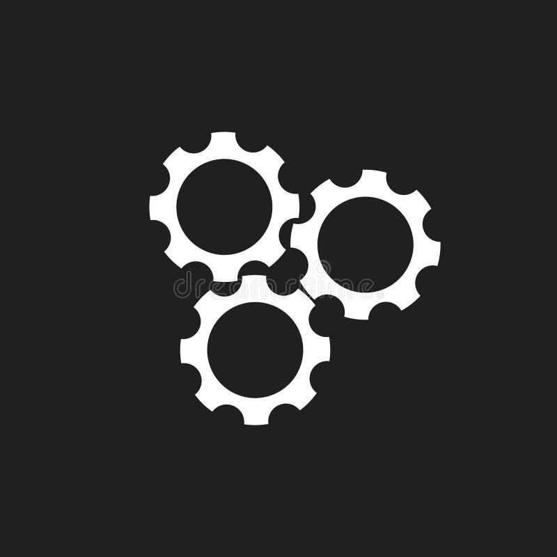 Three Cog Machine Symbol Logo Vector Stock Vector - Illustration of ...