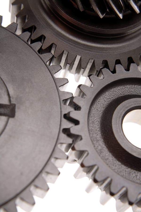Three cogwheels stock image. Image of connection, interlocked - 3302083