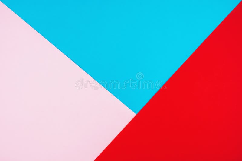 Three-color Background in Bright Colors. Pastel Colors of Blue, Pink ...