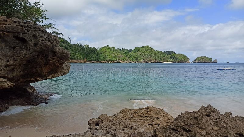 Three Color Beach, Malang, East Java, Indonesia Stock Photo - Image of ...