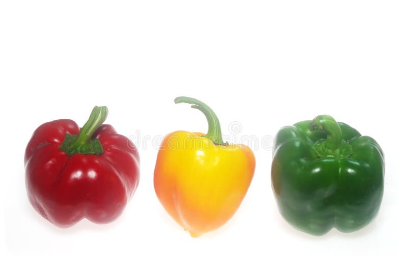 Three color Capsicum stock image. Image of food, shot - 6323225