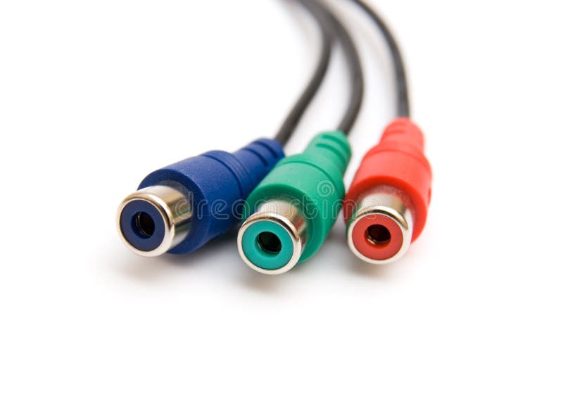 Audio Video Connector with S-video Stock Image - Image of communication ...