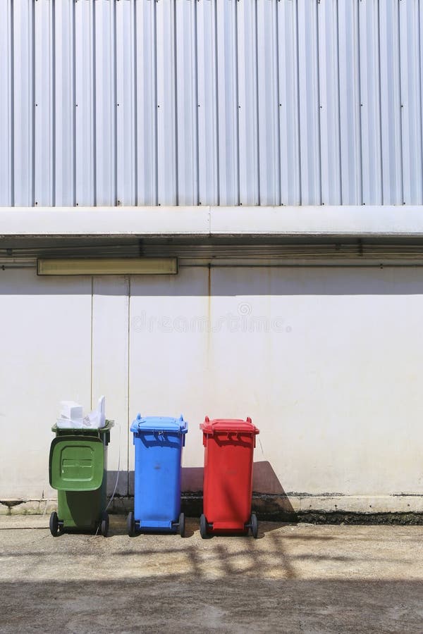 Garbage Bin with Recycle Symbol Metaphor of Eco-friendly Habits Stock ...