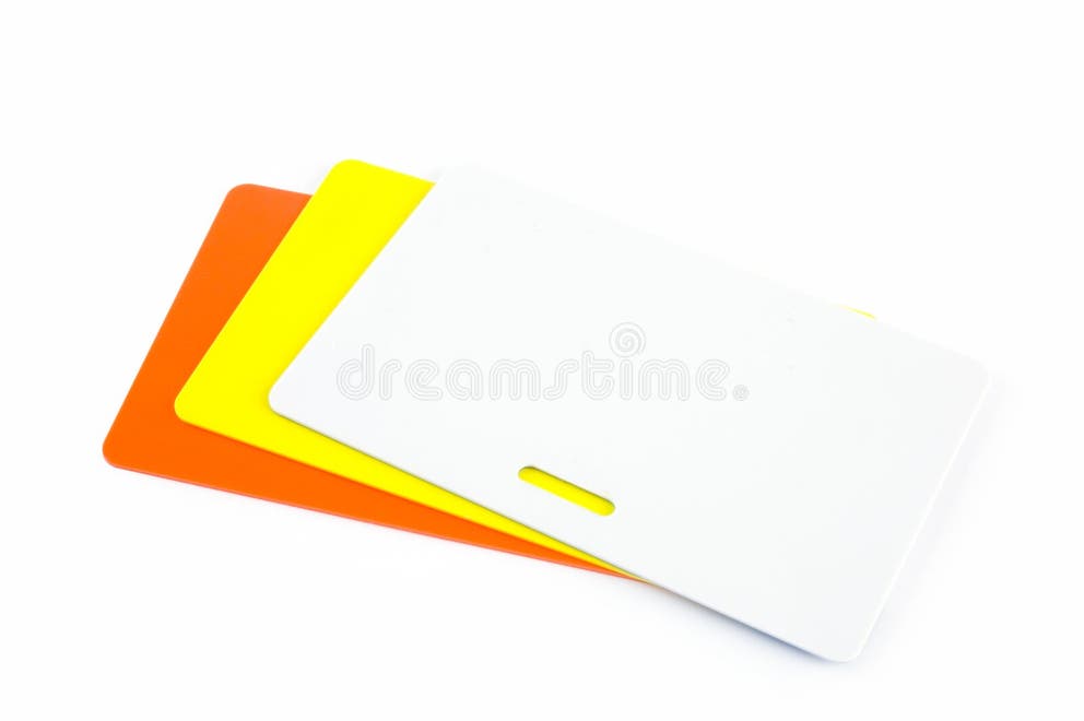Three color ID cards stock image. Image of message, advert - 1552121