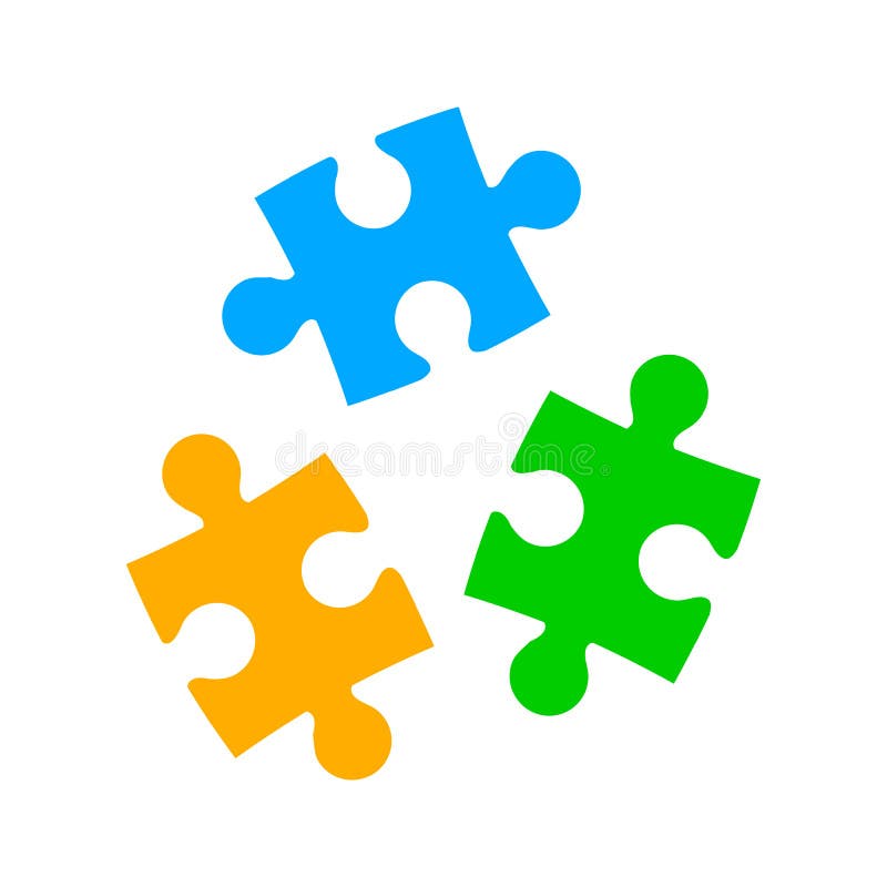 Pazzle Color Colored Sticker Icon. Multicolored Pazzle Vector Icon ...