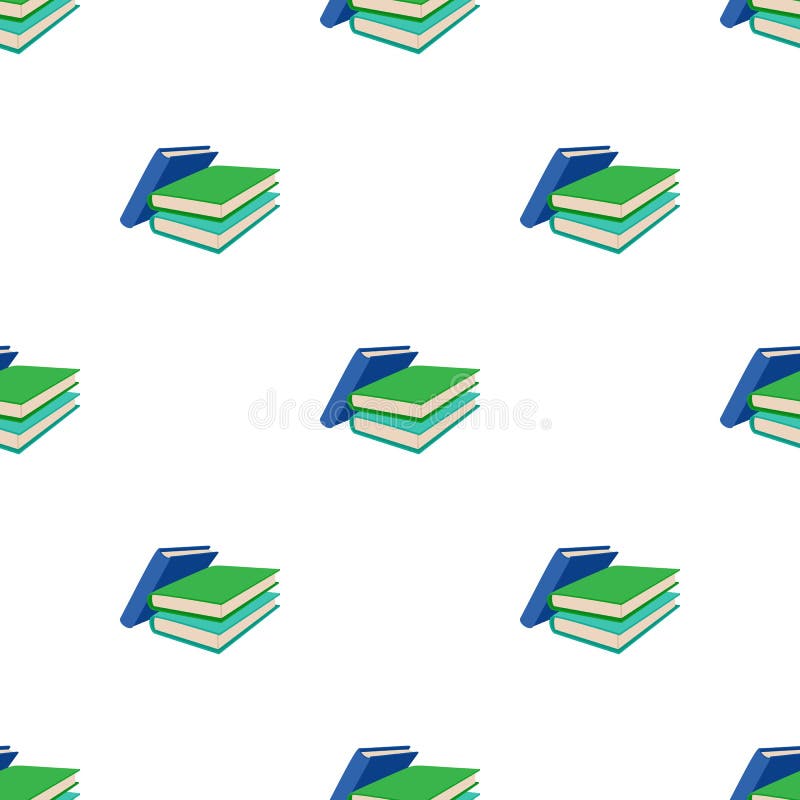 Three Colored Books Pattern Seamless Vector Stock Vector - Illustration ...