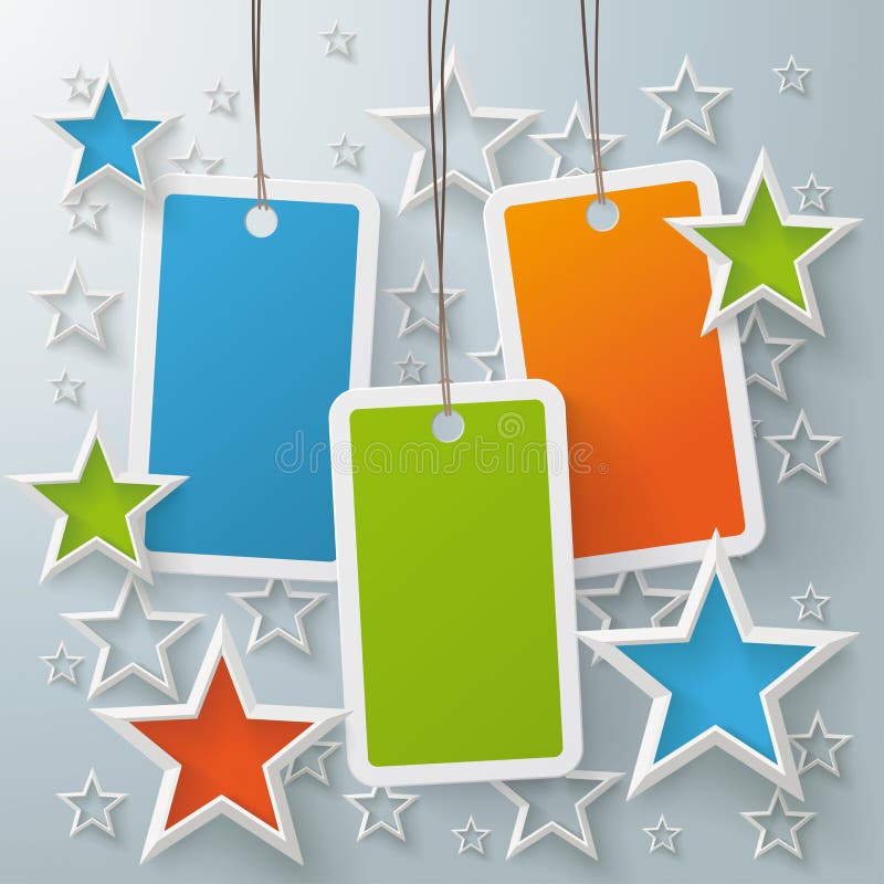 Three Colored Price Sticker Stars Stock Illustrations – 3 Three Colored ...