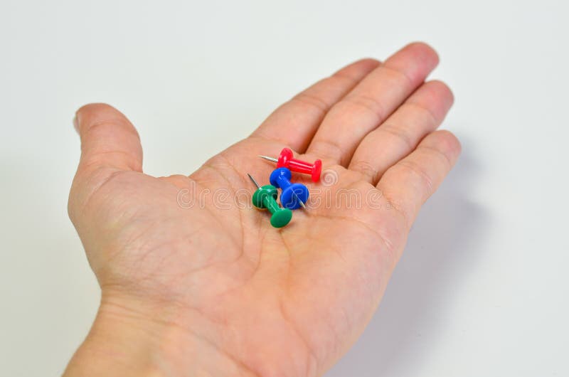 Colored Push Pins stock photo. Image of office, green - 23132496