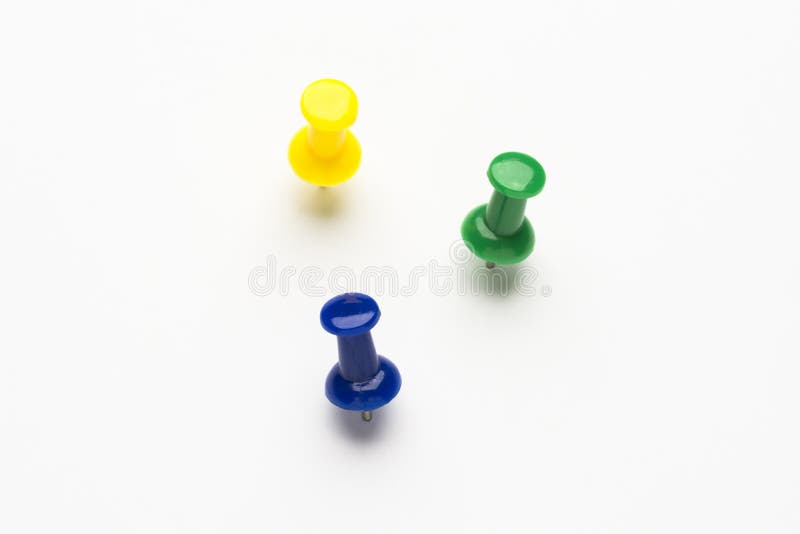 Colored Push Pins stock photo. Image of office, green - 23132496
