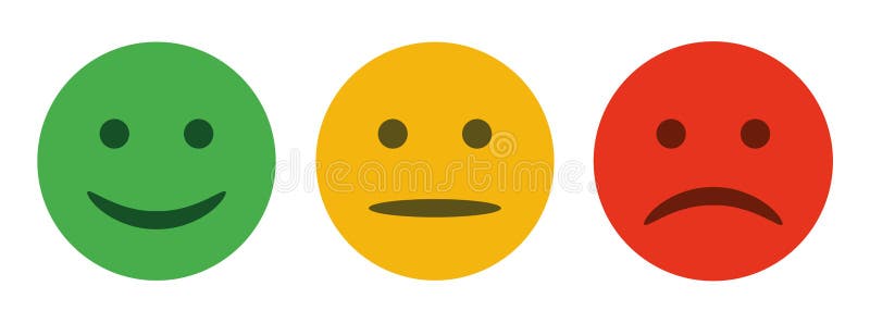 Three Colored Smilies - for Stock Stock Illustration - Illustration of ...