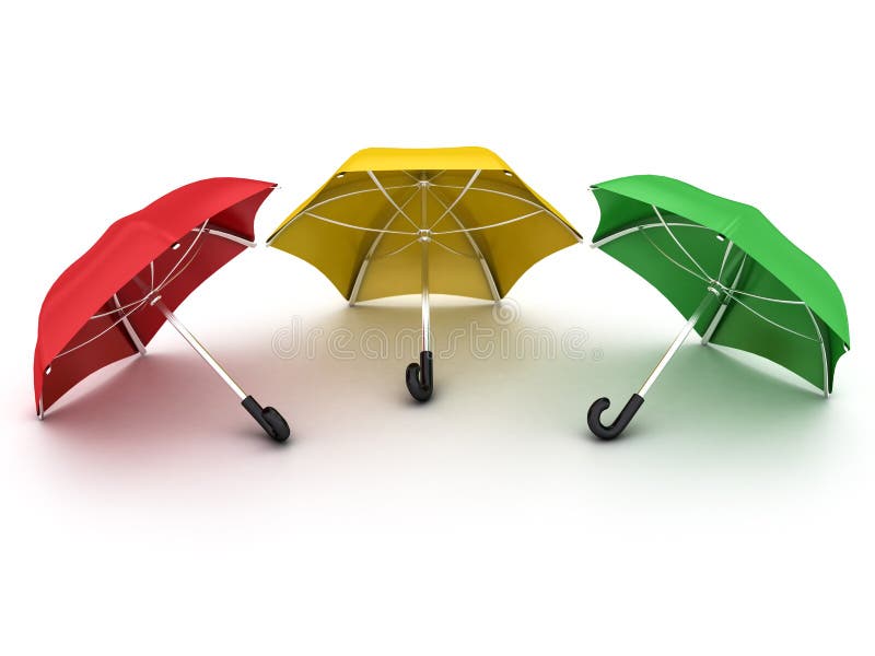 Three Umbrellas Stock Illustrations – 124 Three Umbrellas Stock ...