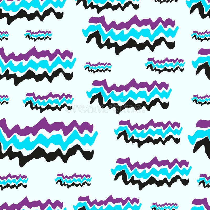 Three Colored Waves Seamless Texture Stock Illustrations – 14 Three ...