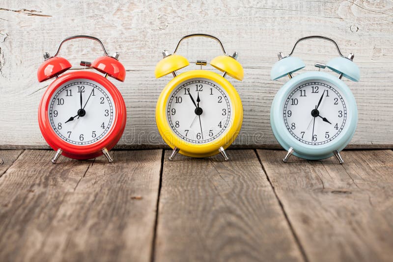 Colorful alarm clocks stock photo. Image of clock, keeping - 17473964
