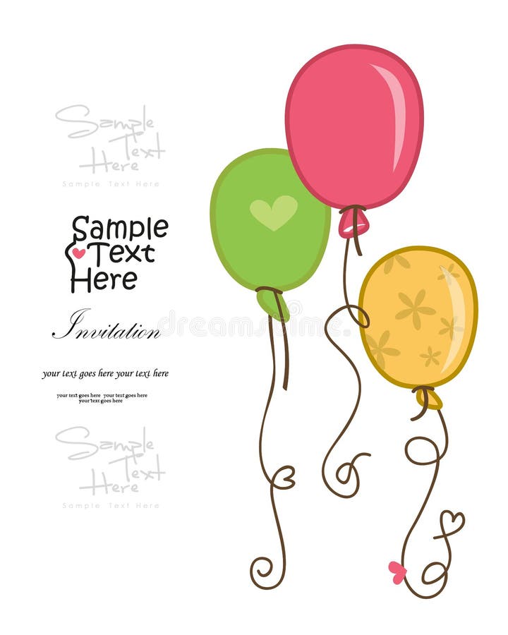Three Colorful balloons stock vector. Illustration of design - 57796416