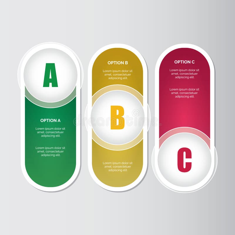 Three colorful banners stock vector. Illustration of sign - 65405425