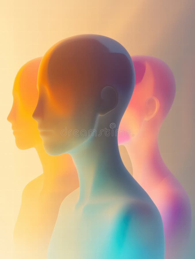 Faceless Abstract Avatars for Creative Mock Up with Space for ...