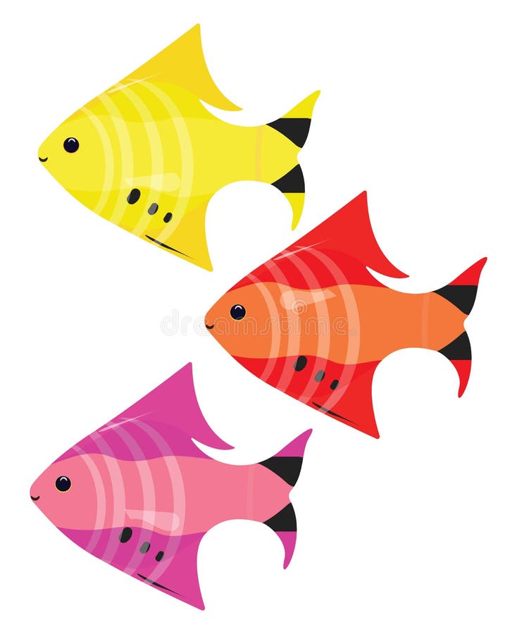 Three Colorful Fish Icon Design Stock Illustrations – 47 Three Colorful ...