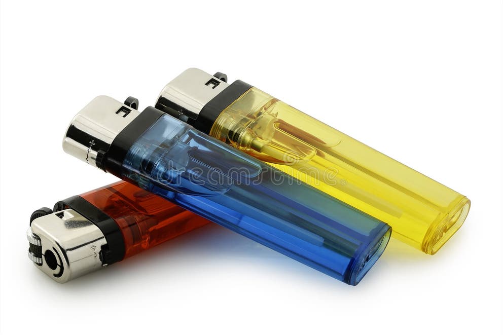 Three colorful lighters stock photo. Image of blue, colorful - 305933720
