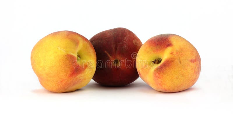 Three Colorful Peaches stock image. Image of three, juicy - 14335053