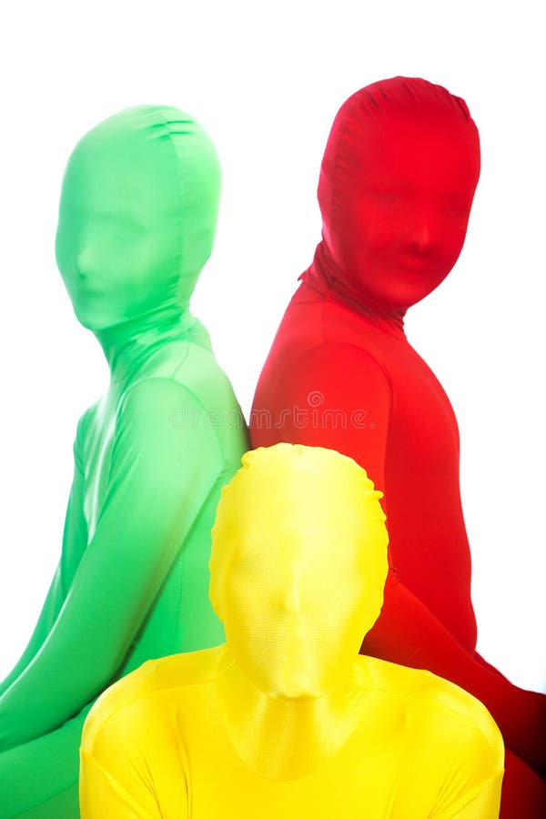 Three colorful people stock image. Image of color, colors - 24826413