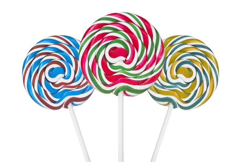 Three Colorful Spiral Lollipops Stock Image - Image of color, candy ... Three Colorful Spiral Lollipops Stock Image - Image of color, candy ...