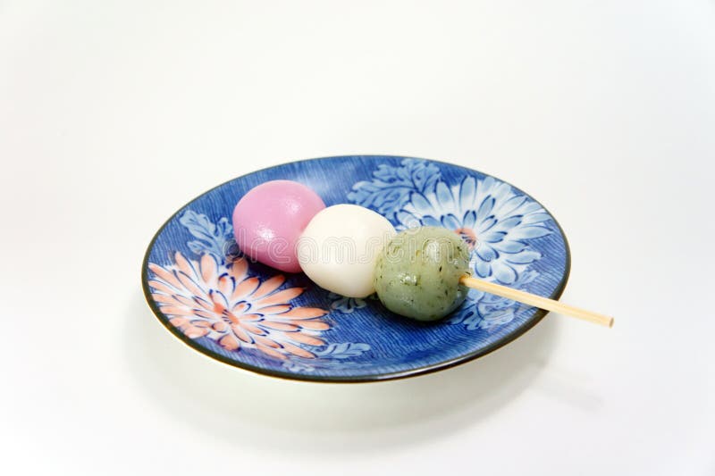 Three colors Dango stock image. Image of food, green - 18776943