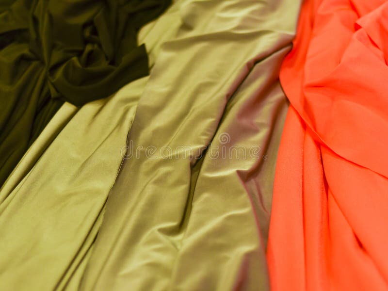 Three colors of fabric stock photo. Image of cloth, elements - 175523456
