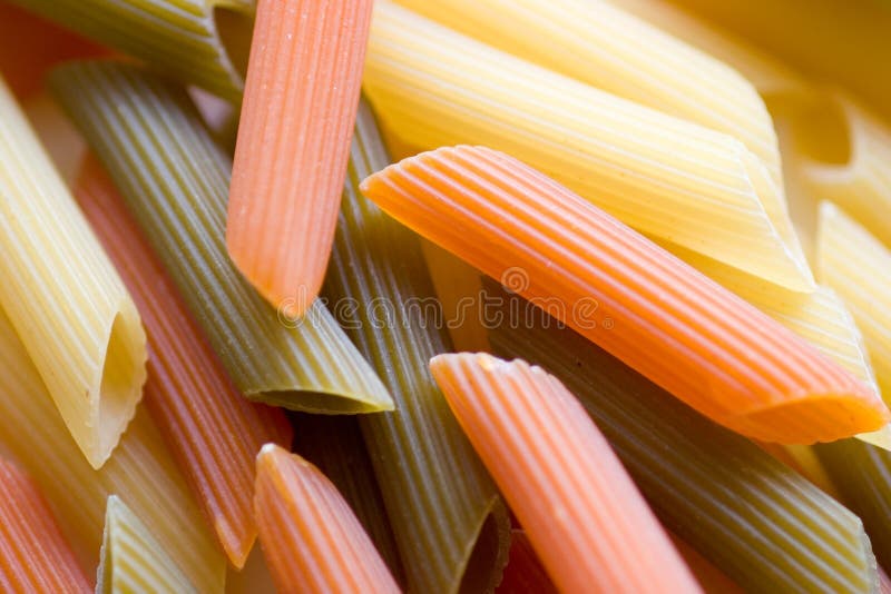 Three colors of pasta stock photo. Image of green, shells - 2281894