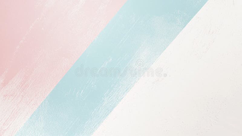 Three Colors, Pastel Pink, Blue and White, are Creating Diagonal Lines ...