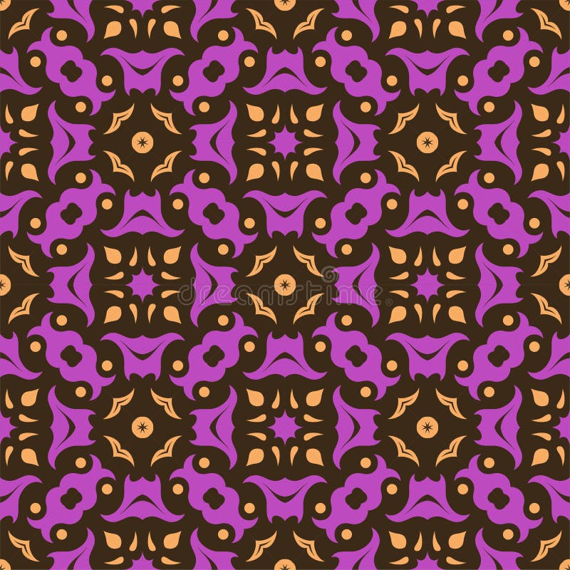 Three Colors Pattern Ornament Background. Ethnic Seamless Ready for ...