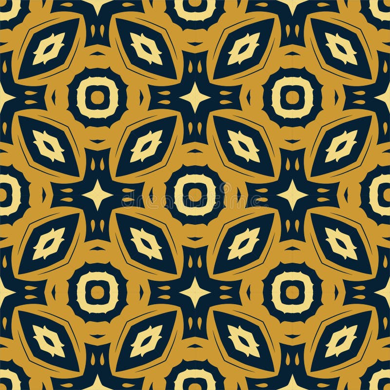 Three Colors Seamless Ornament Shape. Simple Pattern Abstract ...