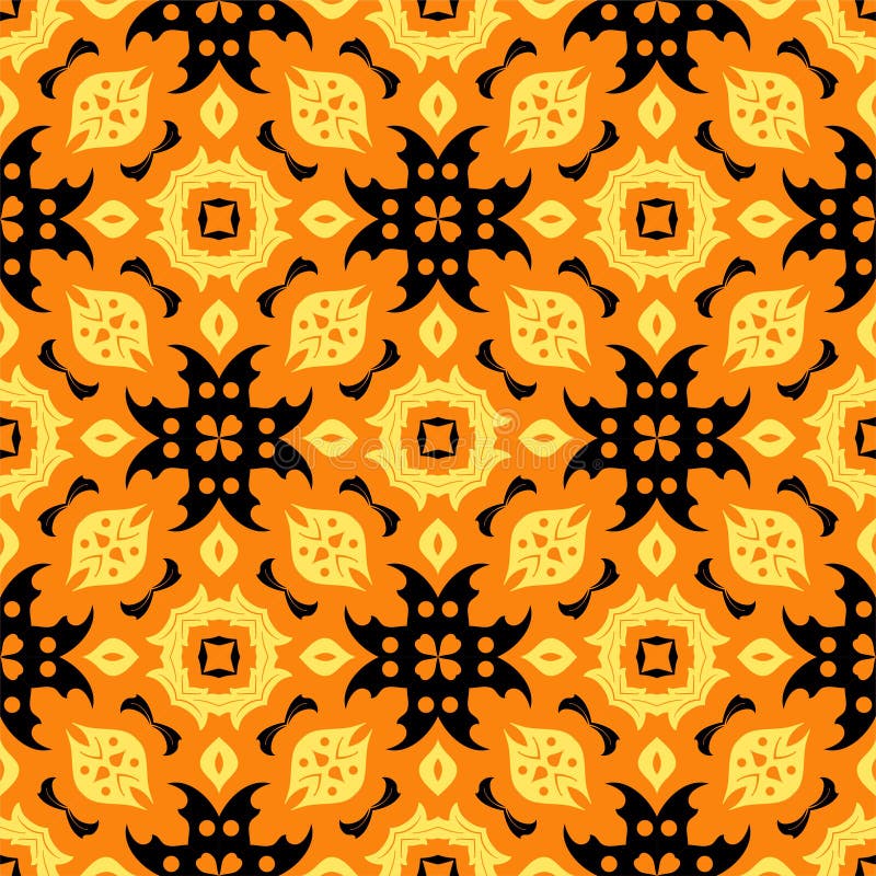 Three Colors Seamless Ornament Shape. Simple Pattern Abstract ...