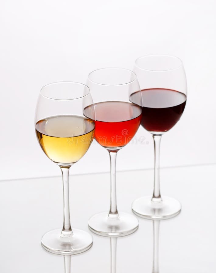 Three Colors of Wine stock photo. Image of flavor, pure - 14337710