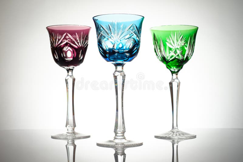 Three Coloured Espresso Cups in a Row Stock Image - Image of espresso ...