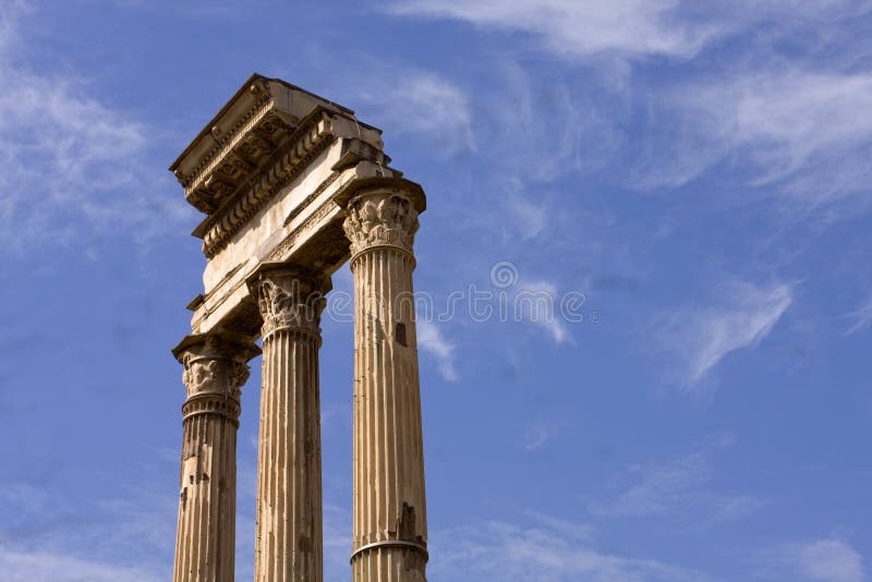 Three Columns stock photo. Image of design, rome, classic - 8914898