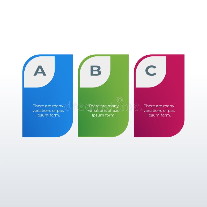 Three Columns Infographic Template Design. Business Concept Infograph ...