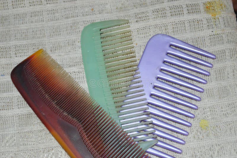 Three combs stock photo. Image of combs, together, three - 46057734