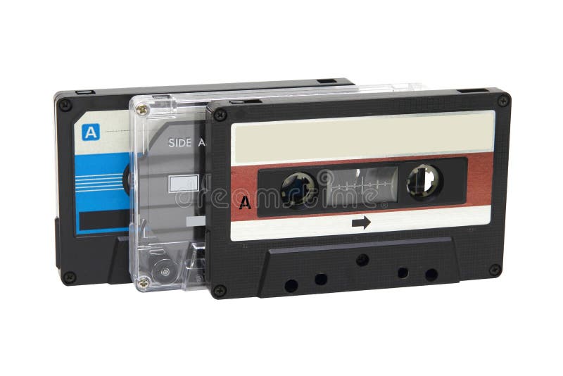 Three Compact Cassette Tapes Stock Image - Image of music, media: 30322937