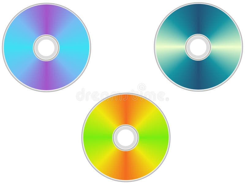 Three Compact Disks Picture. Image: 6623409