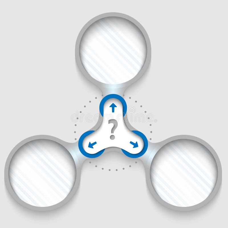 Three Connected Circular Frames Stock Vector - Illustration of ...