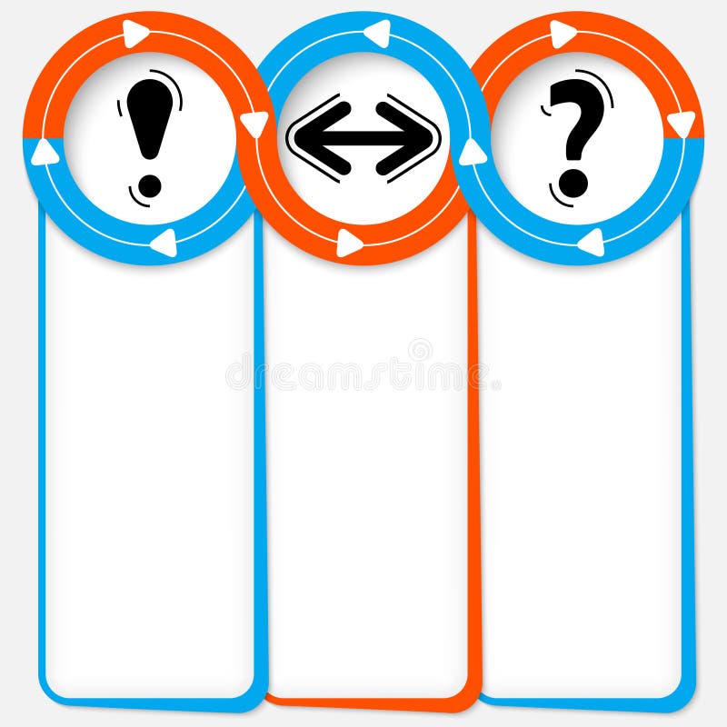 Three connected frames stock vector. Illustration of concept - 63908456